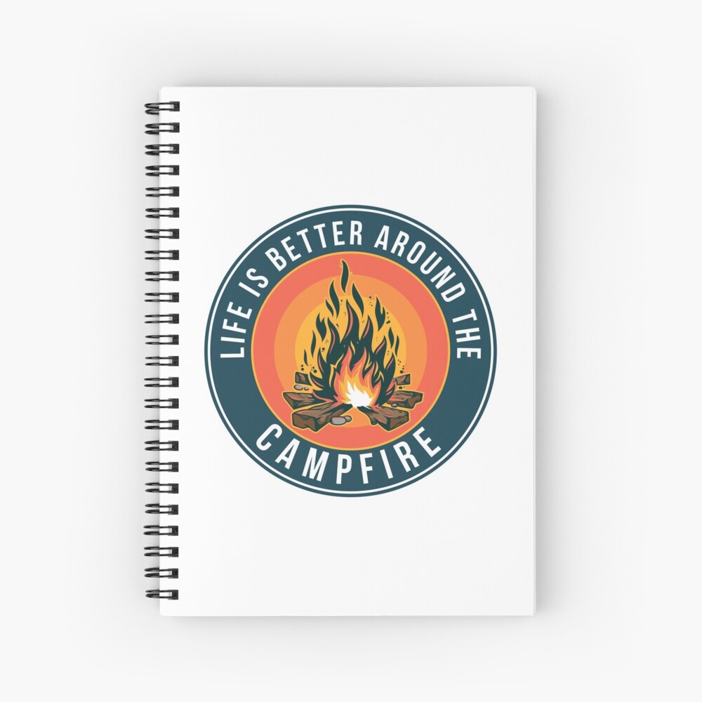 "Campfire" Spiral Notebook for Sale by renju1902 | Redbubble