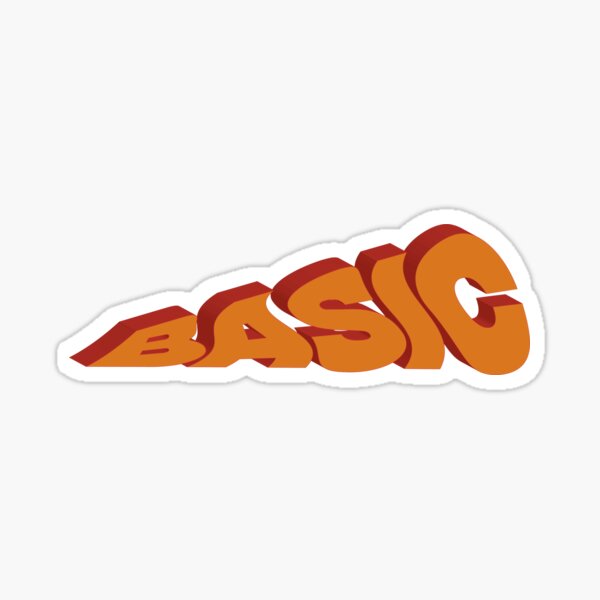 "Basic Sticker" Sticker for Sale by usernamexben | Redbubble