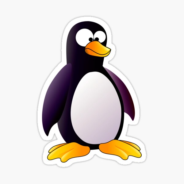 "Penguin Sticker" Sticker for Sale by Diapason-Art | Redbubble