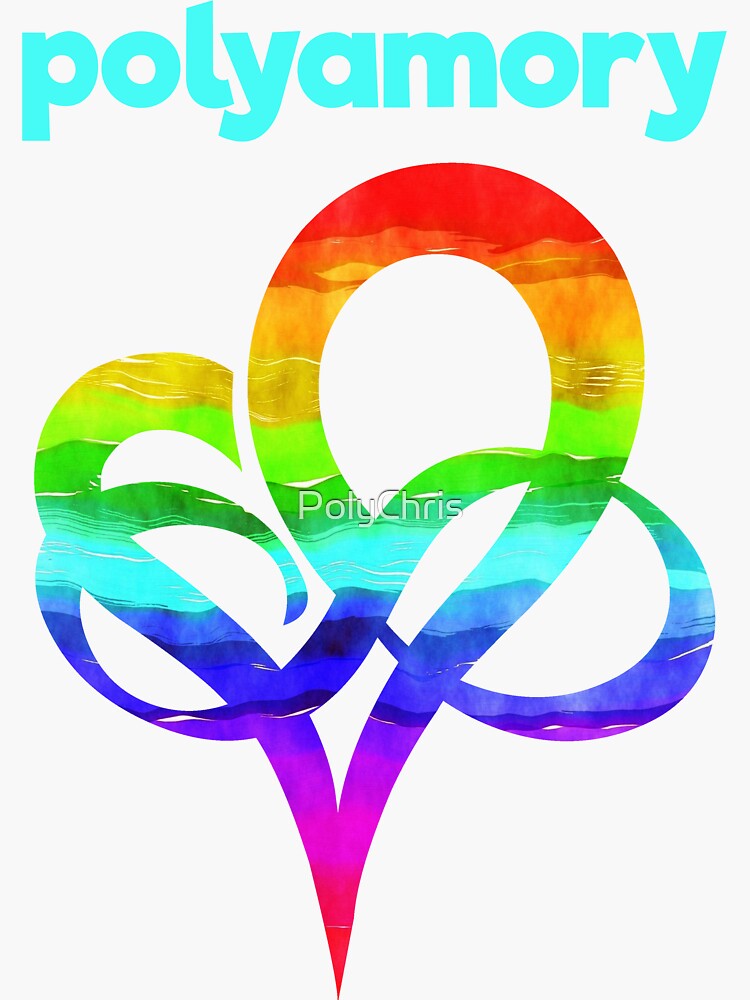 "LGBTQ Polyamory Infinity Heart LGBT" Sticker for Sale by PolyChris ...