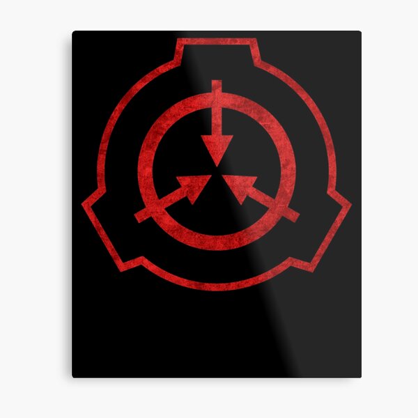 Impression métallique « Symbole de fondation SCP rouge », par Rebellion ...