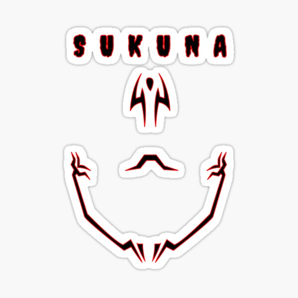 "jujutsu kaisen - sukuna" Sticker for Sale by vemo068 | Redbubble