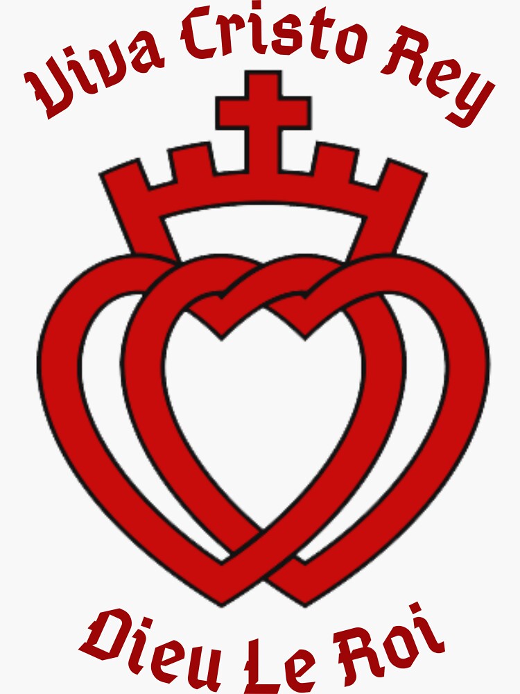 "FSSP, ICK, SSPX, Sacred Heart, Viva Cristo Rey" Sticker for Sale by ...