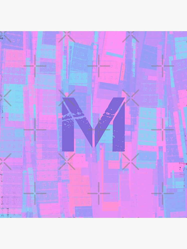 "Colorful Letter M design in pastel colors" Poster by Smiley-10 | Redbubble