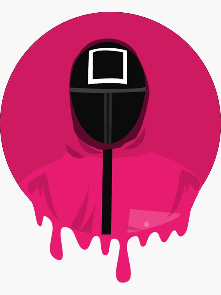"Pink Soldier Squid Game Inspired" Sticker for Sale by subtemine ...