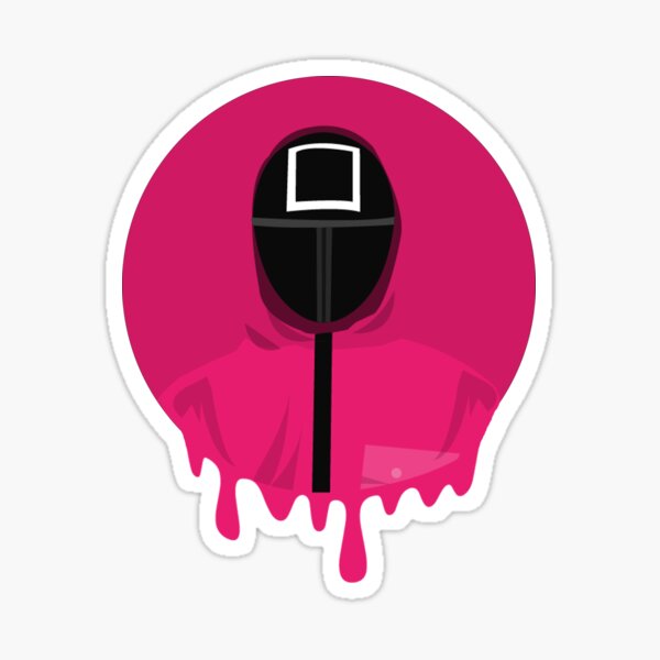 "Pink Soldier Squid Game Inspired" Sticker for Sale by subtemine ...