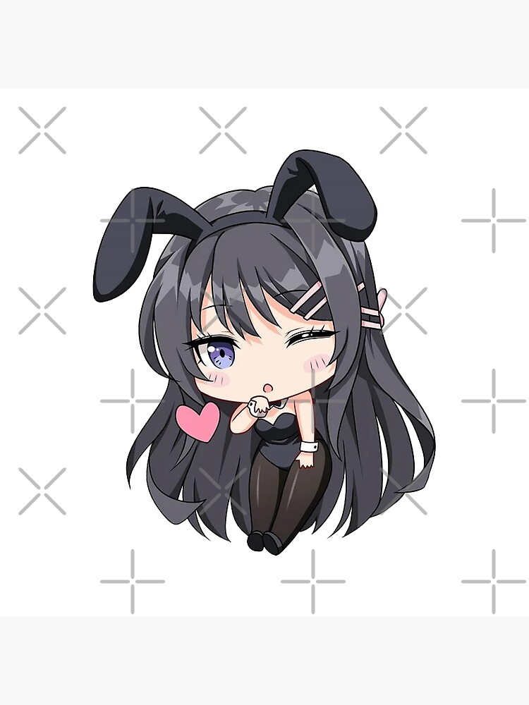 "Mai Sakurajima Chibi" Art Print for Sale by Stickeramut | Redbubble