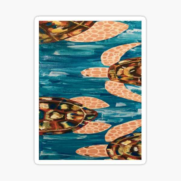 "Sea Turtles" Sticker for Sale by Amanda Baez | Redbubble
