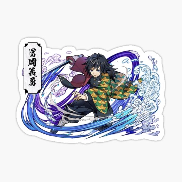"Giyu poster" Sticker for Sale by Cursed-Teemo | Redbubble