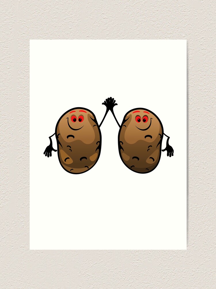 "Cute Sweet Potato Spud Essential sticker" Art Print for Sale by ma7lo ...