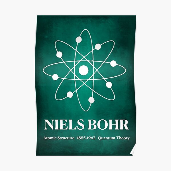 Póster «Modelo atómico de Niels Bohr» de labstud | Redbubble