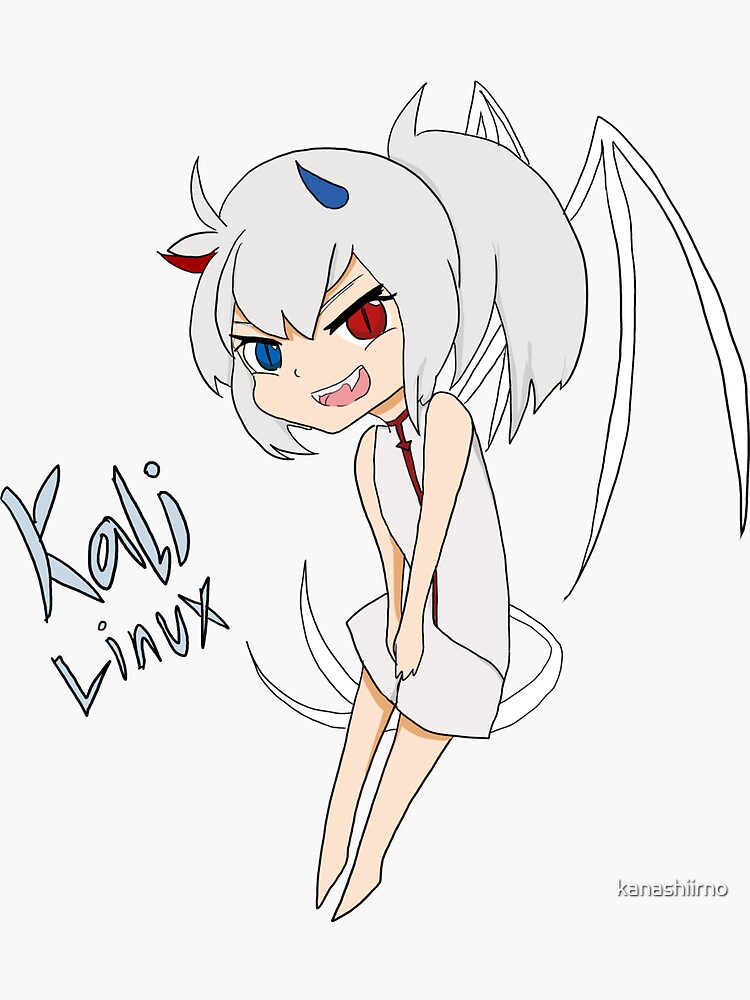 Pegatina «Kali Linux-chan» de kanashiirno | Redbubble