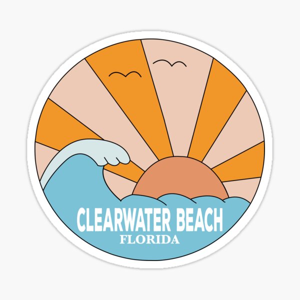 "Clearwater Beach Florida " Sticker for Sale by PRNTDADZ | Redbubble