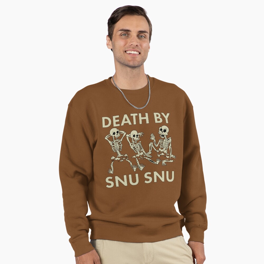 "Death by Snu Snu" Sticker for Sale by McPod | Redbubble