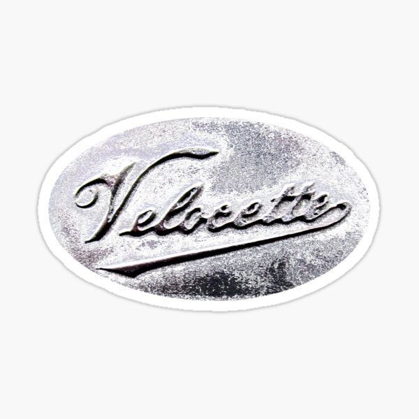 "Velocette vintage motorbike logo "distressed" style" Sticker for Sale ...