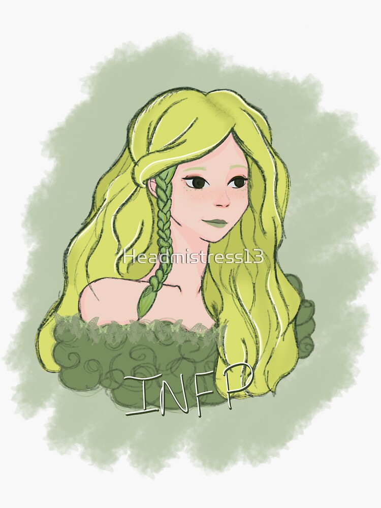 "INFP Female Character MBTI" Sticker for Sale by Headmistress13 | Redbubble