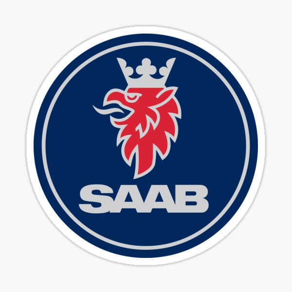 "Saab Automobile AB Logo" Sticker for Sale by oldcarlogos | Redbubble