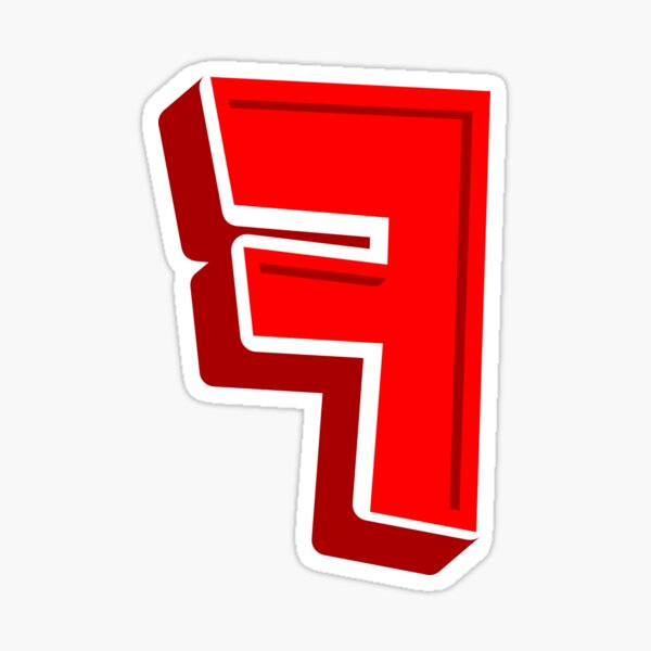 "Backwards Letter F Alphabet" Sticker for Sale by ZiesMerch | Redbubble