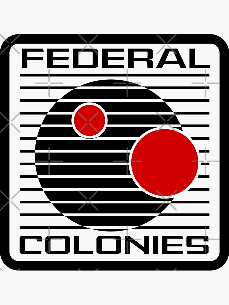 "Federal Colonies v2" Sticker for Sale by McPod | Redbubble