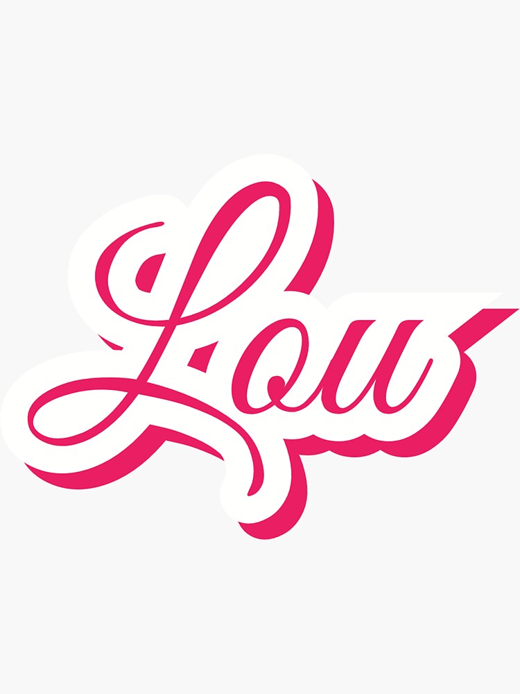 "My Name is Lou" Sticker for Sale by Aliibnouhassan | Redbubble