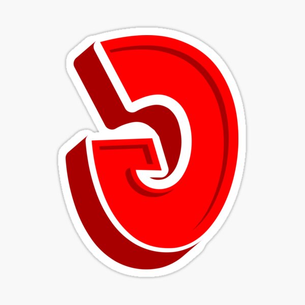 Pegatina «Alfabeto de la letra G al revés» de ZiesMerch | Redbubble