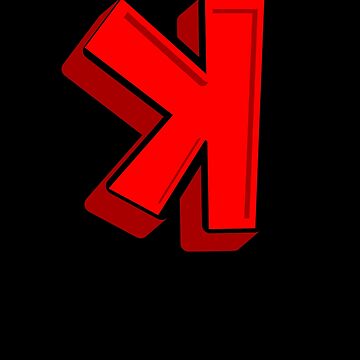 "Backwards Letter K Alphabet" Poster for Sale by ZiesMerch | Redbubble