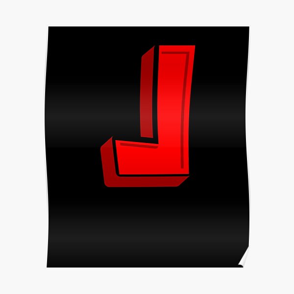 "Backwards Letter L Alphabet" Poster for Sale by ZiesMerch | Redbubble