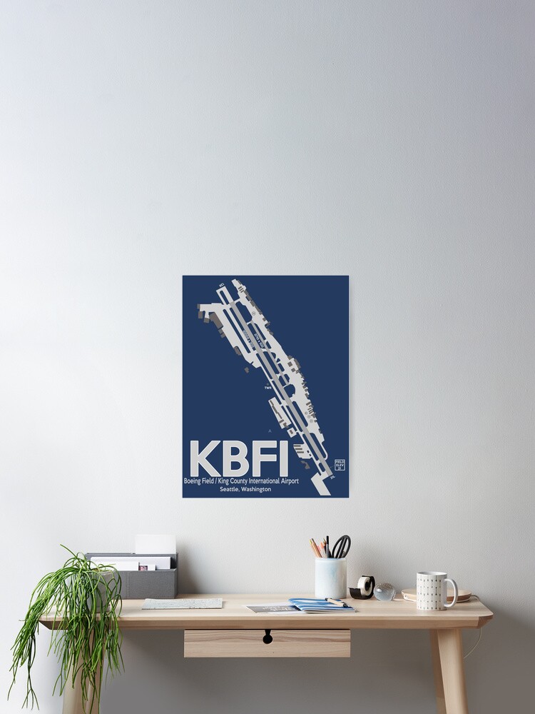 "KBFI- Boeing Field/King County Intl. Airport Diagram Artwork" Poster ...