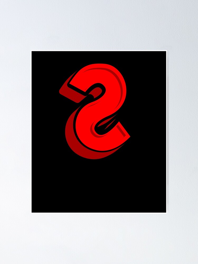 "Backwards Letter S Alphabet" Poster for Sale by ZiesMerch | Redbubble