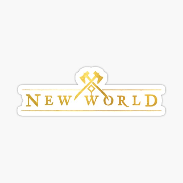 "New World Logo" Sticker for Sale by urban-design | Redbubble