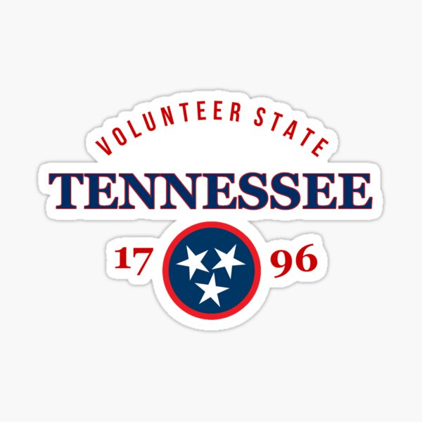 "Tennessee State Pride Flag Native Volunteer State " Sticker for Sale ...