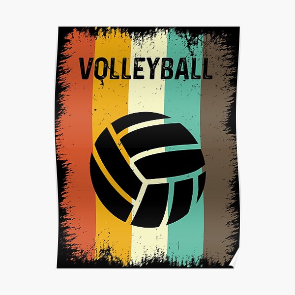 "Vintage Retro Volleyball" Poster for Sale by thanhmaidesign | Redbubble