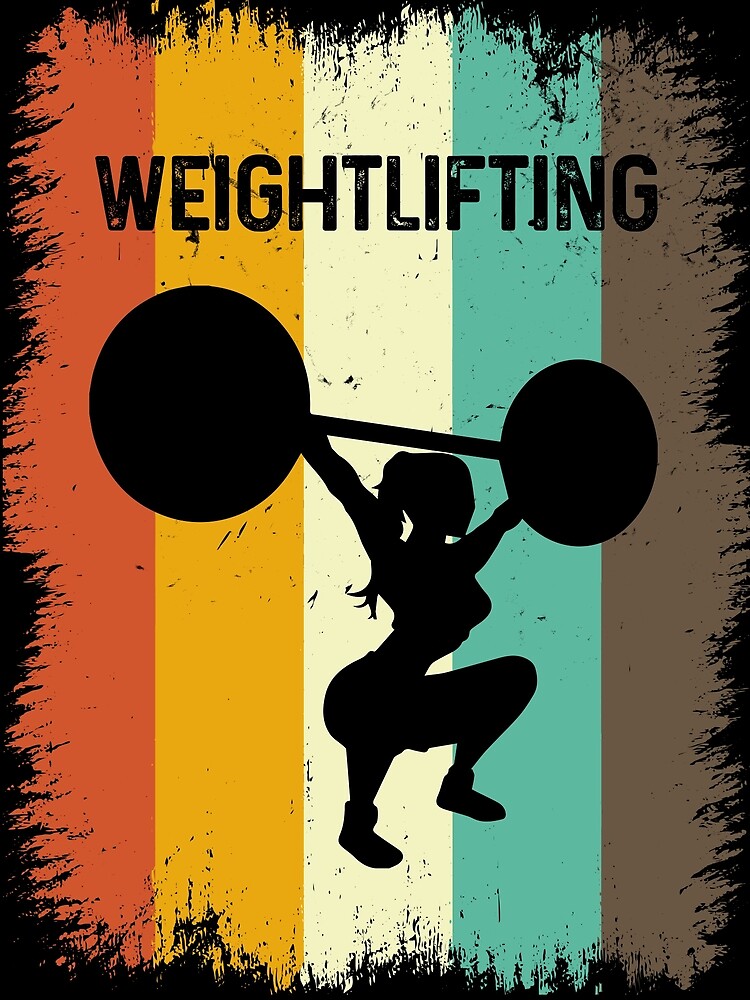 "Vintage Retro Weightlifting" Poster for Sale by thanhmaidesign | Redbubble