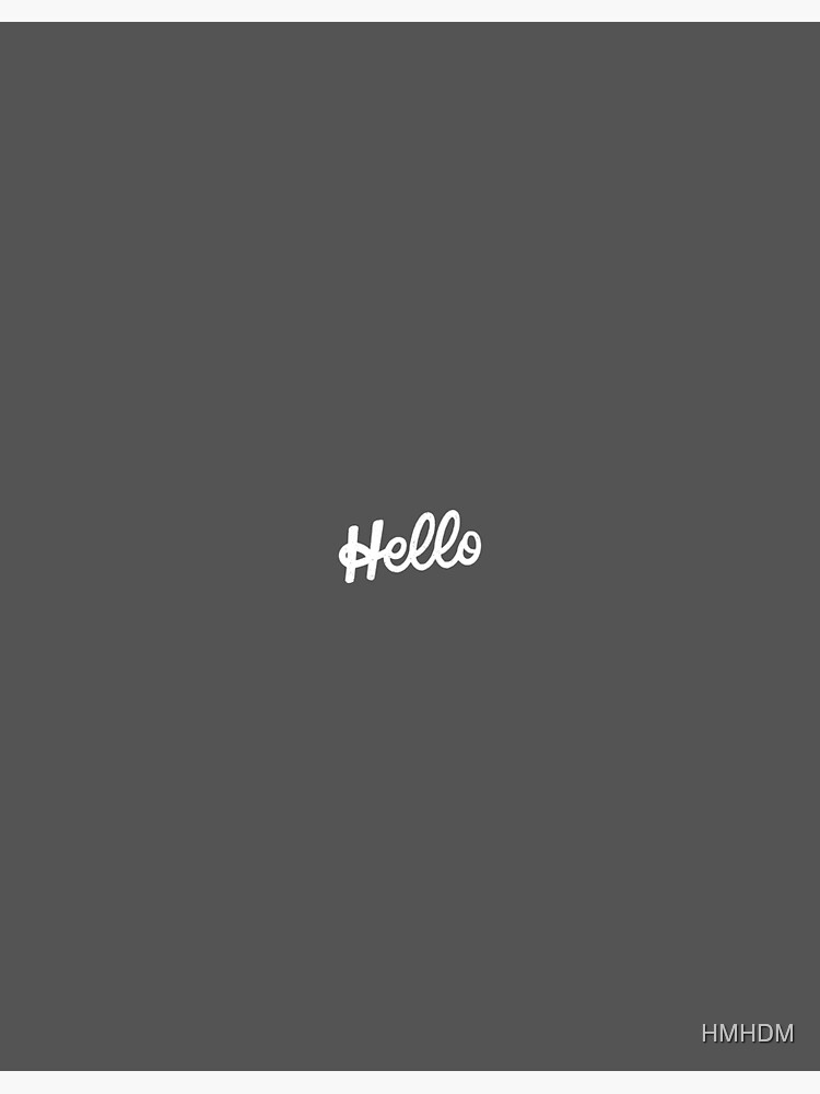 "hello design" Sticker by HMHDM | Redbubble