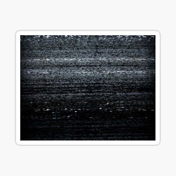 "Fuzzy Static" Sticker for Sale by pinkmonkeybird | Redbubble