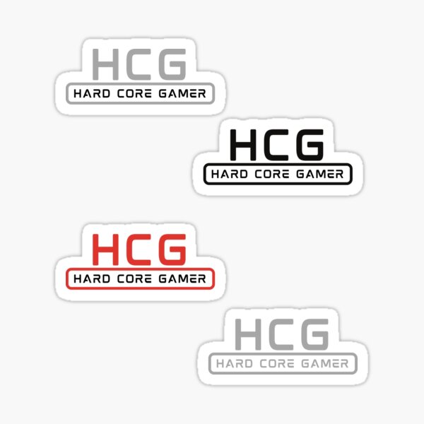 "Hard Core Gamer - Gamer life design" Sticker for Sale by Witfulwisdom ...