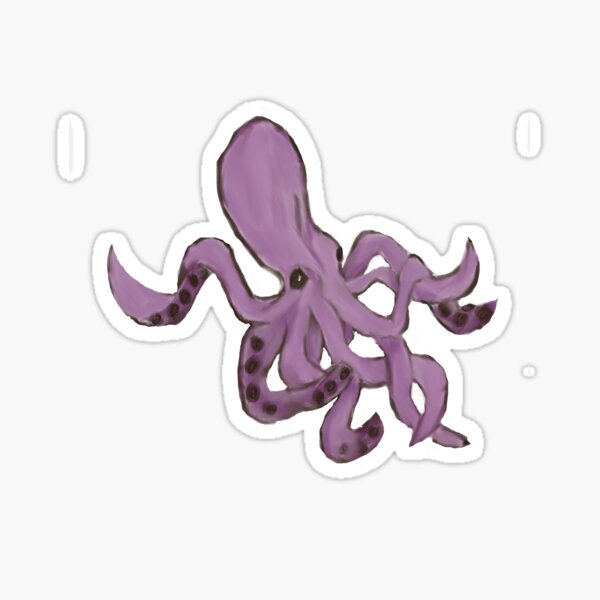 "Rare Pink Octopus" Sticker for Sale by gldomenech | Redbubble