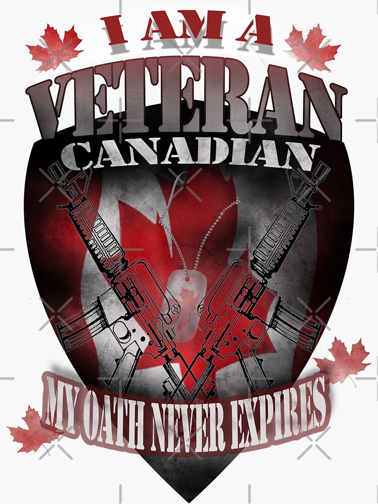 " Canadian Military: Veteran " Sticker for Sale by Davidpy | Redbubble