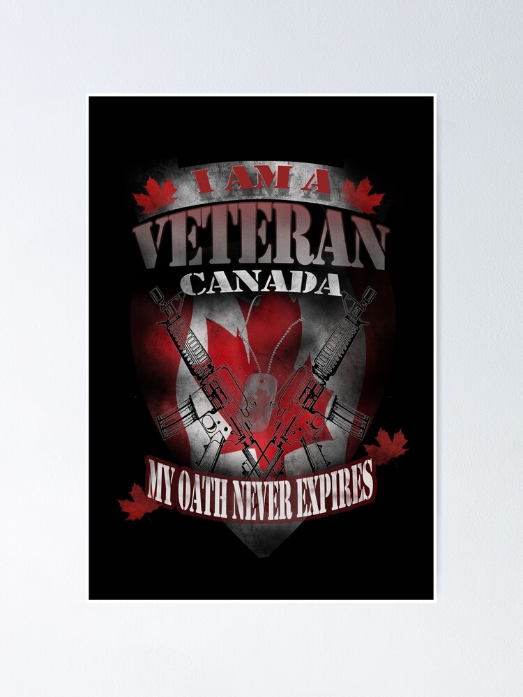 " Canadian Military: Veteran " Poster for Sale by Davidpy | Redbubble