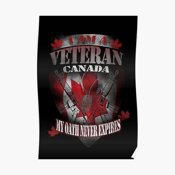 " Canadian Military: Veteran " Poster for Sale by Davidpy | Redbubble