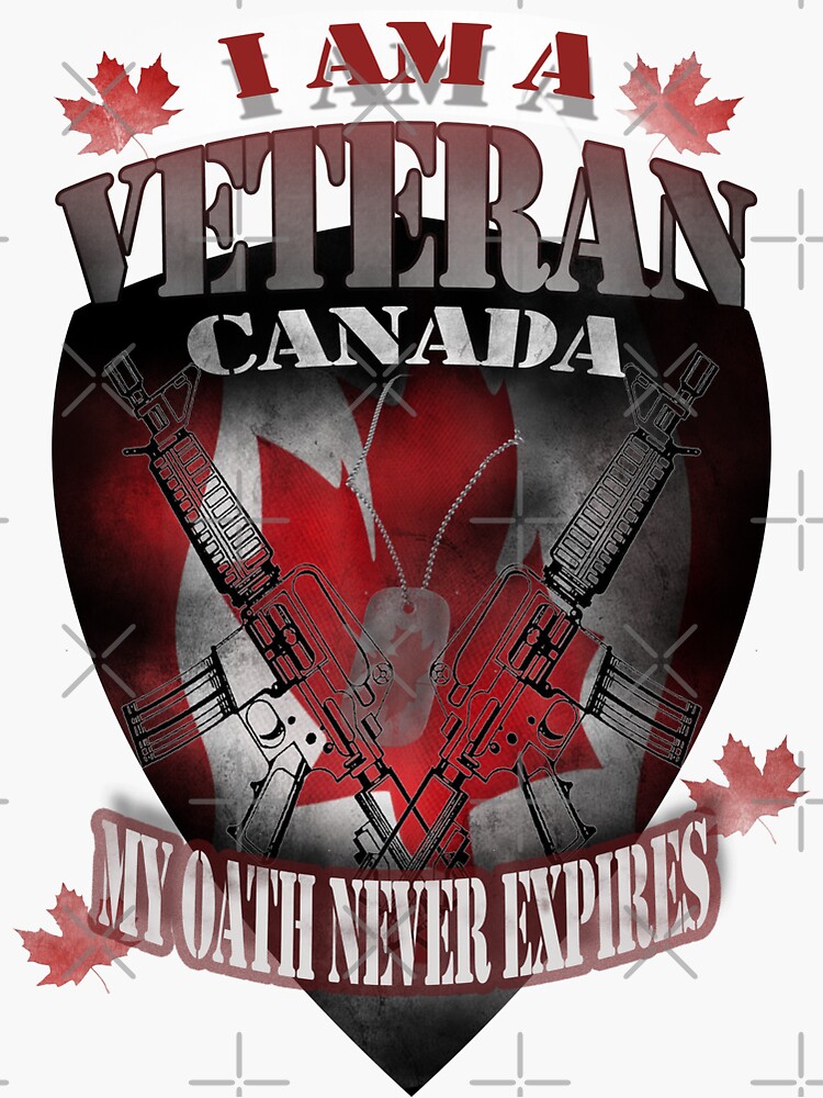 " Canadian Military: Veteran " Sticker for Sale by Davidpy | Redbubble