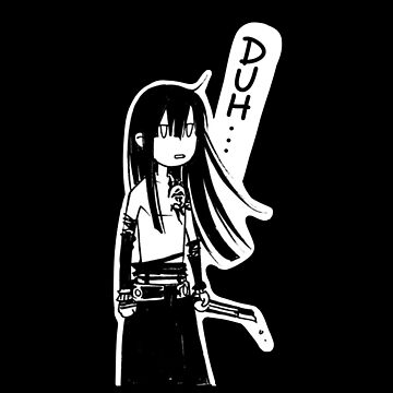 "Duh…" Sticker for Sale by Knees4Bees | Redbubble