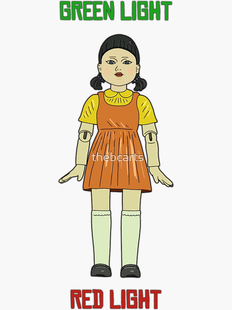 "Green Light Red Light" Sticker for Sale by thebcarts | Redbubble