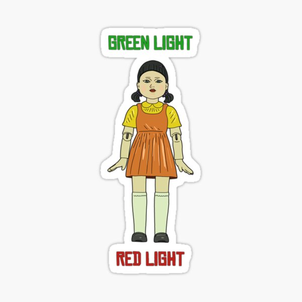 "Green Light Red Light" Sticker for Sale by thebcarts | Redbubble