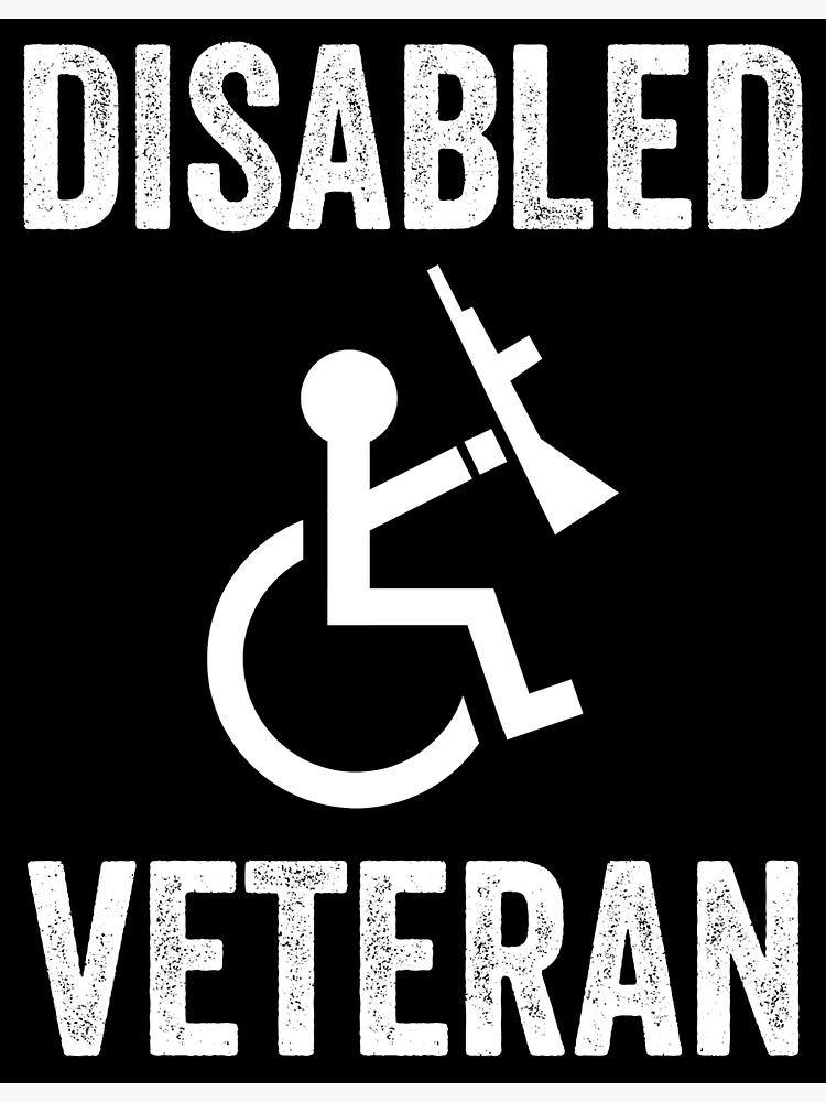 "Disabled Veteran" Sticker for Sale by HorizonDesignz | Redbubble