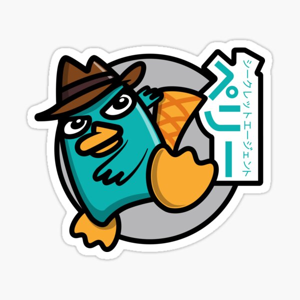 "Perry - Kawaii Style (Full Color - Teal)" Sticker for Sale by ...