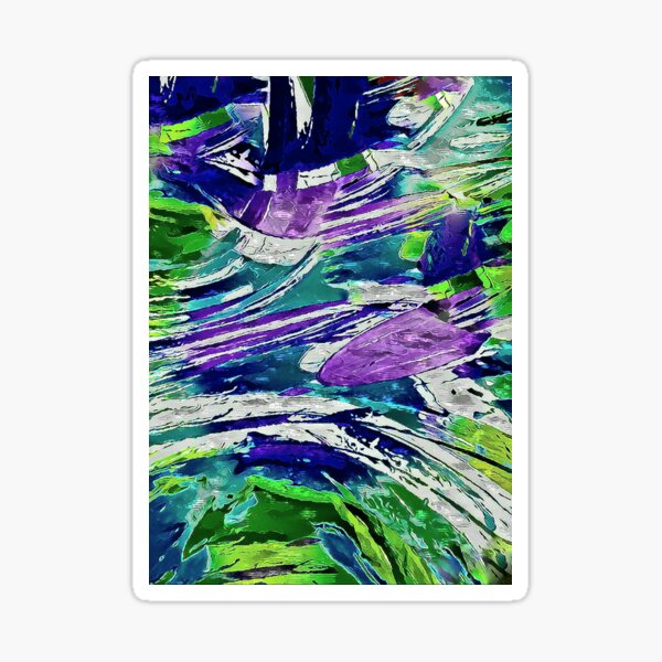 "Flooding rise ocean abstract" Sticker for Sale by SilverPixieArt ...