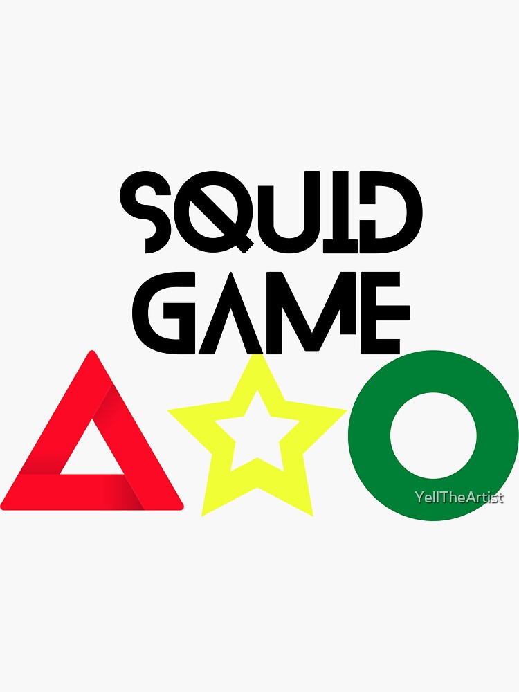 "suid game symbols cool design" Sticker for Sale by YellTheArtist ...