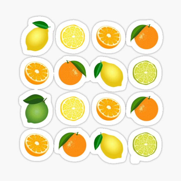 "fruits stickers,citrus stickers" Sticker for Sale by boci9 | Redbubble