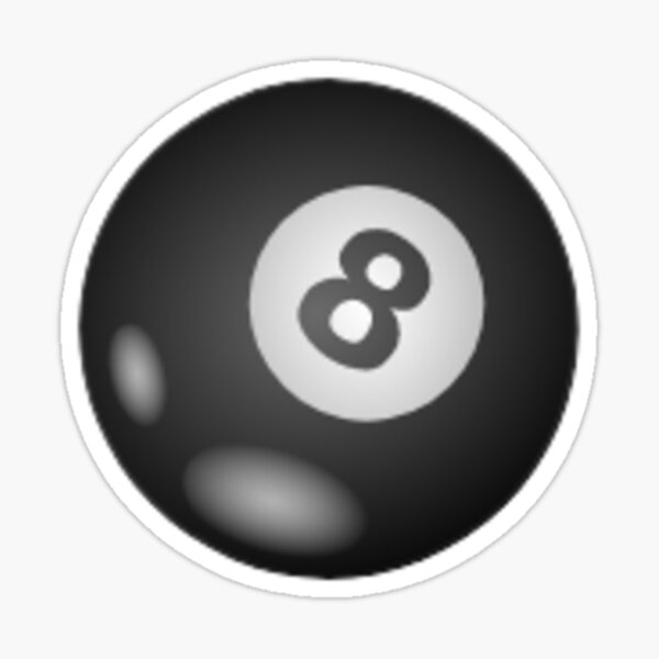 "Billard eight ball" Sticker for Sale by nouhaylah | Redbubble